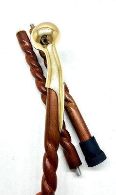 BUBBA STIK Texas style walking stick cane made of Mahogany Stained ...