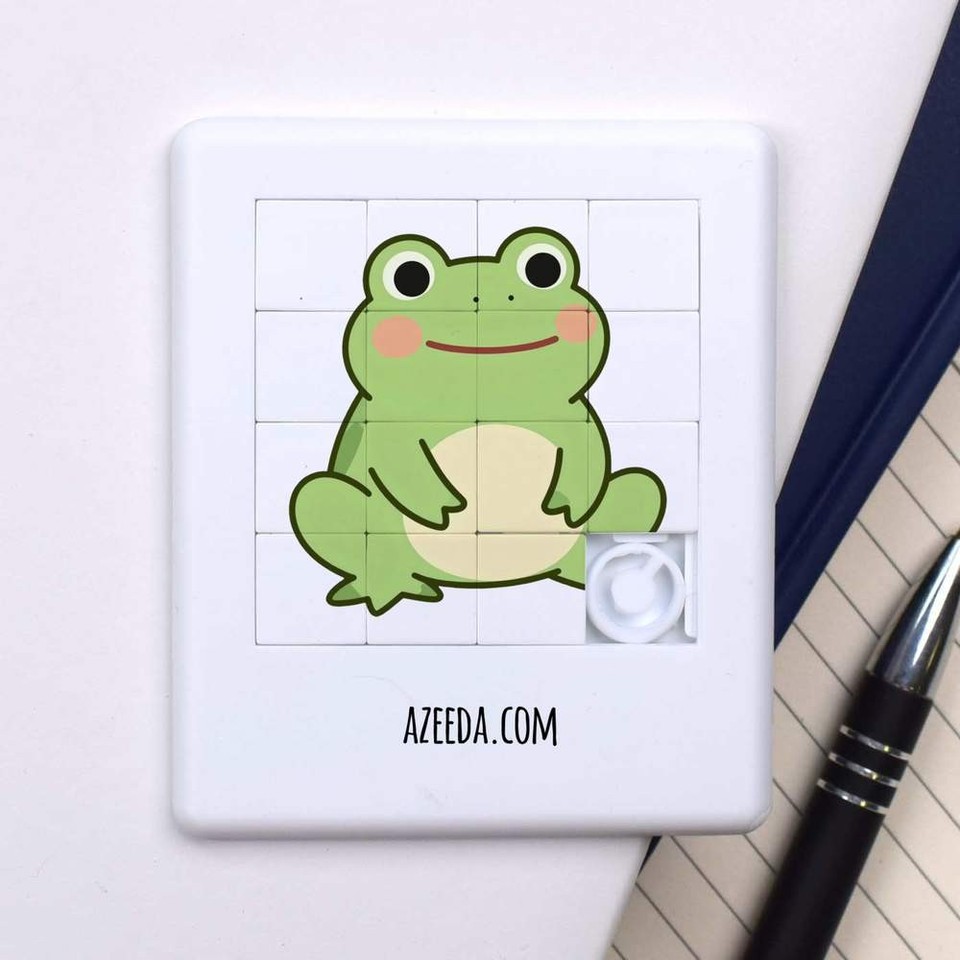 'Happy Cartoon Frog' Sliding Puzzle (PZ00042182) | eBay UK