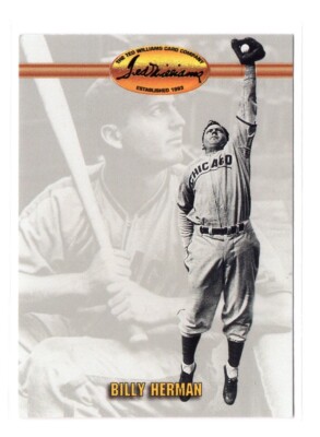 Baseball Card - 1993 Billy Herman 21 - Chicago Cubs Ted Williams MLB ...