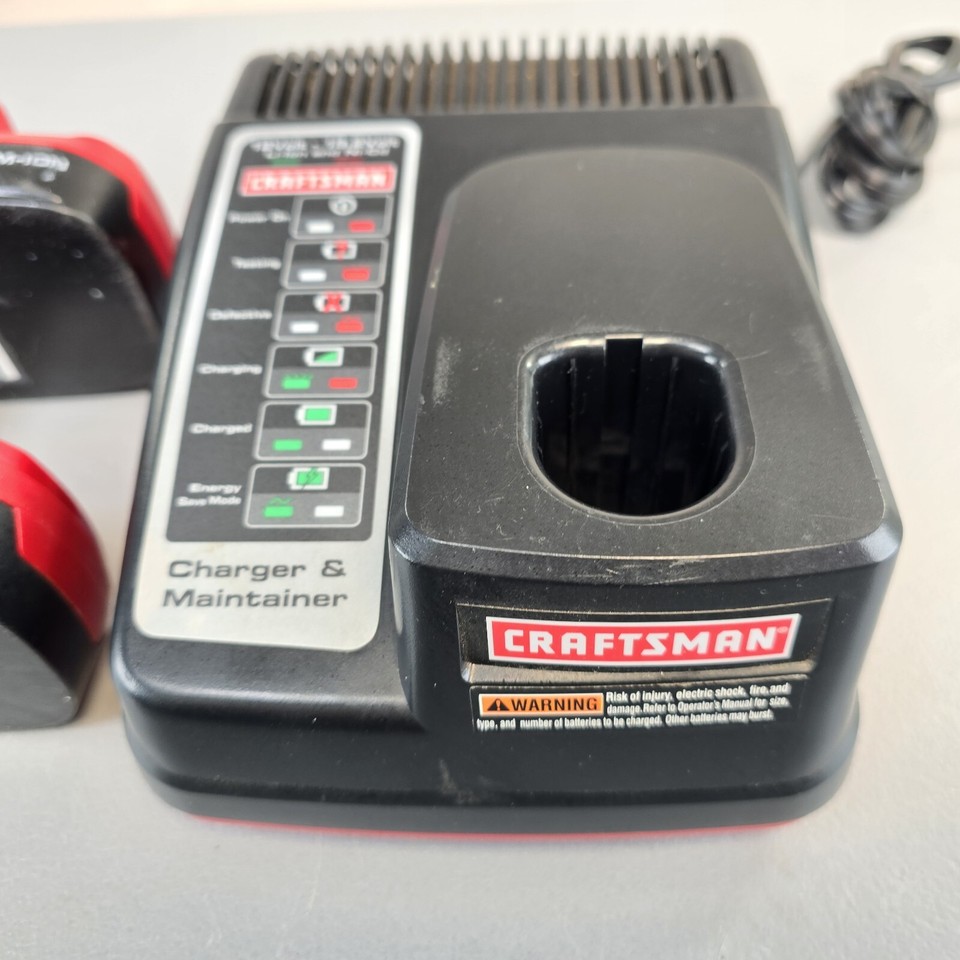 Craftsman OEM 315.CH2030 12-19.2V Volt Charger & (2) 19.2 Craftsman ...
