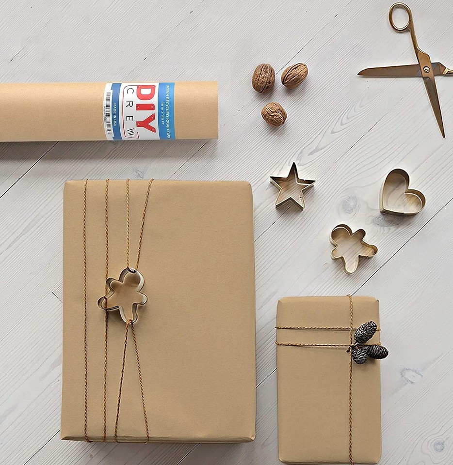 Kraft Paper Roll Sheet Packaging Packing Shipping Mailing Wrapping ...