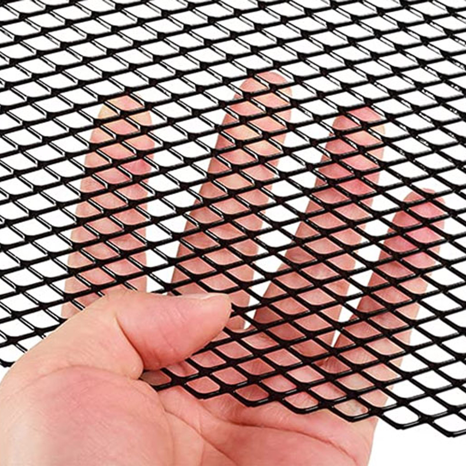 Universal Car Grille Mesh Net Sheet Aluminum Rhombic Auto Mesh Grill 10 ...