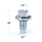 2PCS 11562588 Oil Pan Drain Plug Bolt w/ O-Ring For GM Buick Cadillac ...