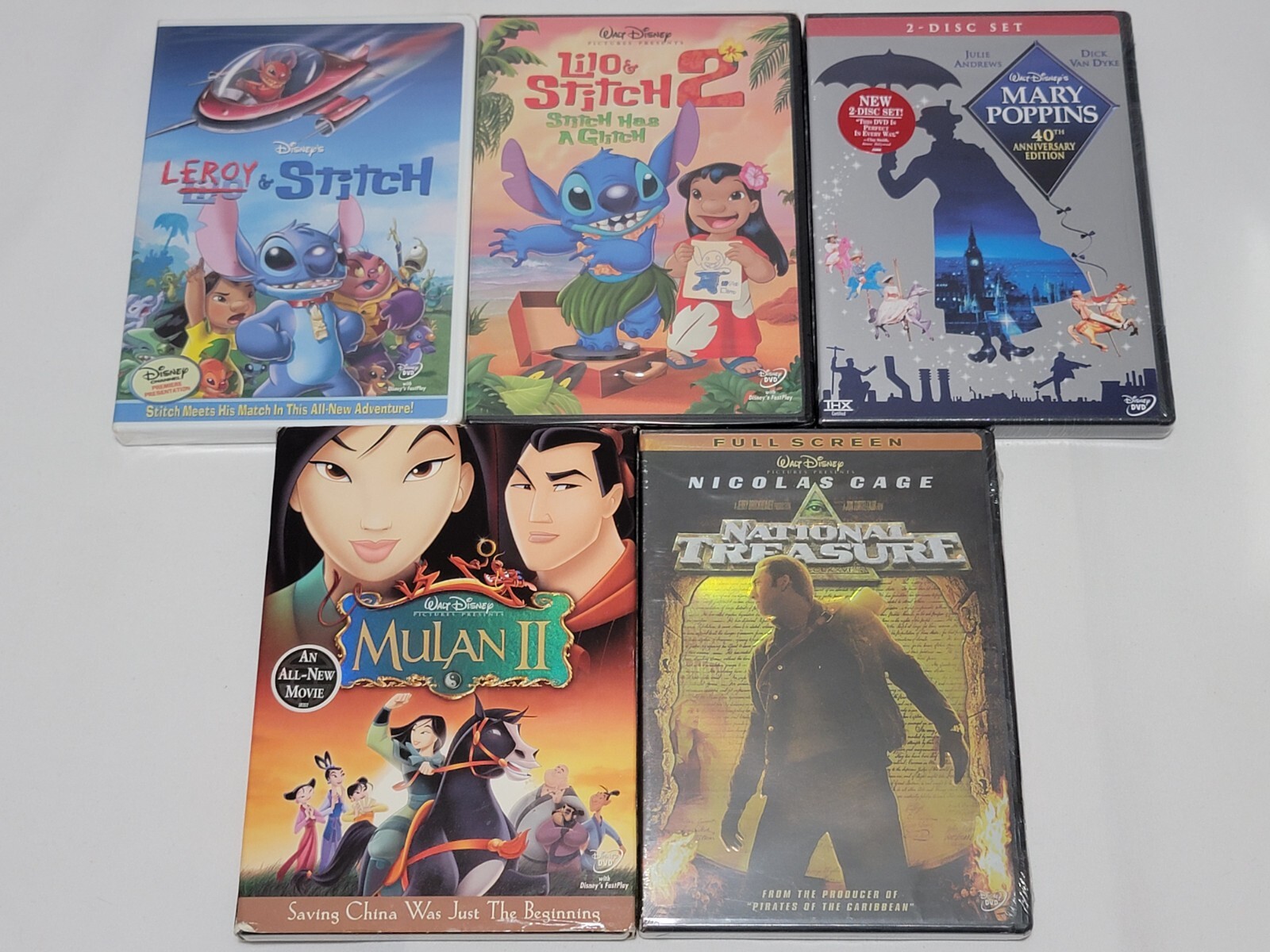 NEW Lot of 20 Disney DVDs SEALED Classics Animated Movies & Others Walt ...