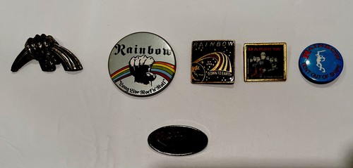 Ritchie Blackmore's Rainbow Rare Promo And Concert Pins. Rainbow , Deep ...