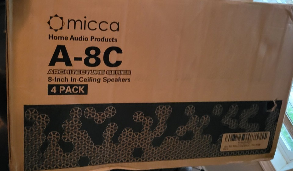 Micca M-8C White 2-Way Media Series 100 Watts 8 Inch In-Ceiling ...