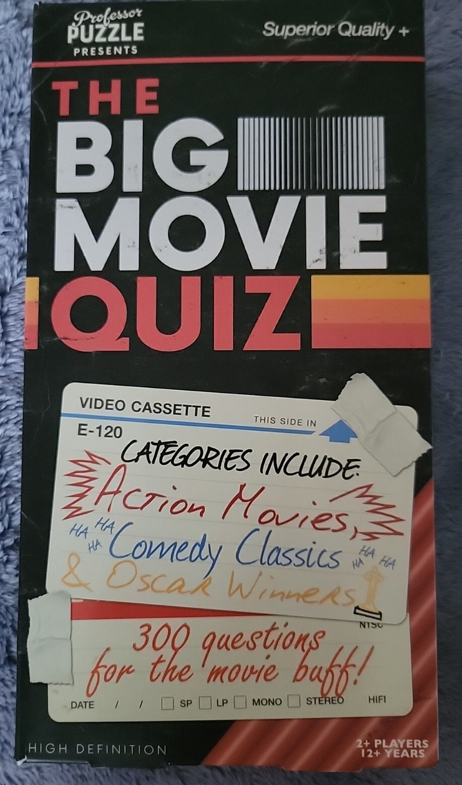 Professor Puzzle The Big Movie Quiz Trivia Game - 300 questions VHS Box ...