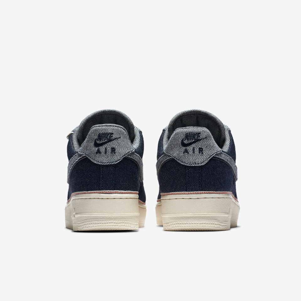 Nike Air Force 1 '07 PRM - 8 - 905345-402 3x1 Denim Raw Indigo Dark ...