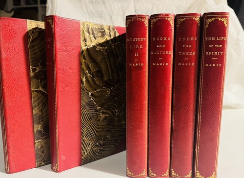Hamilton Wright Mabie Works 6 Volumes Leather over Marbled Boards 1896 ...