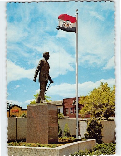 Postcard Harry S. Truman Statue Independence Square Independence ...