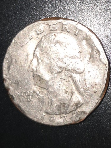 1972 Washington Mint ERROR Quarter Unique Damaged And Dented Coin | eBay