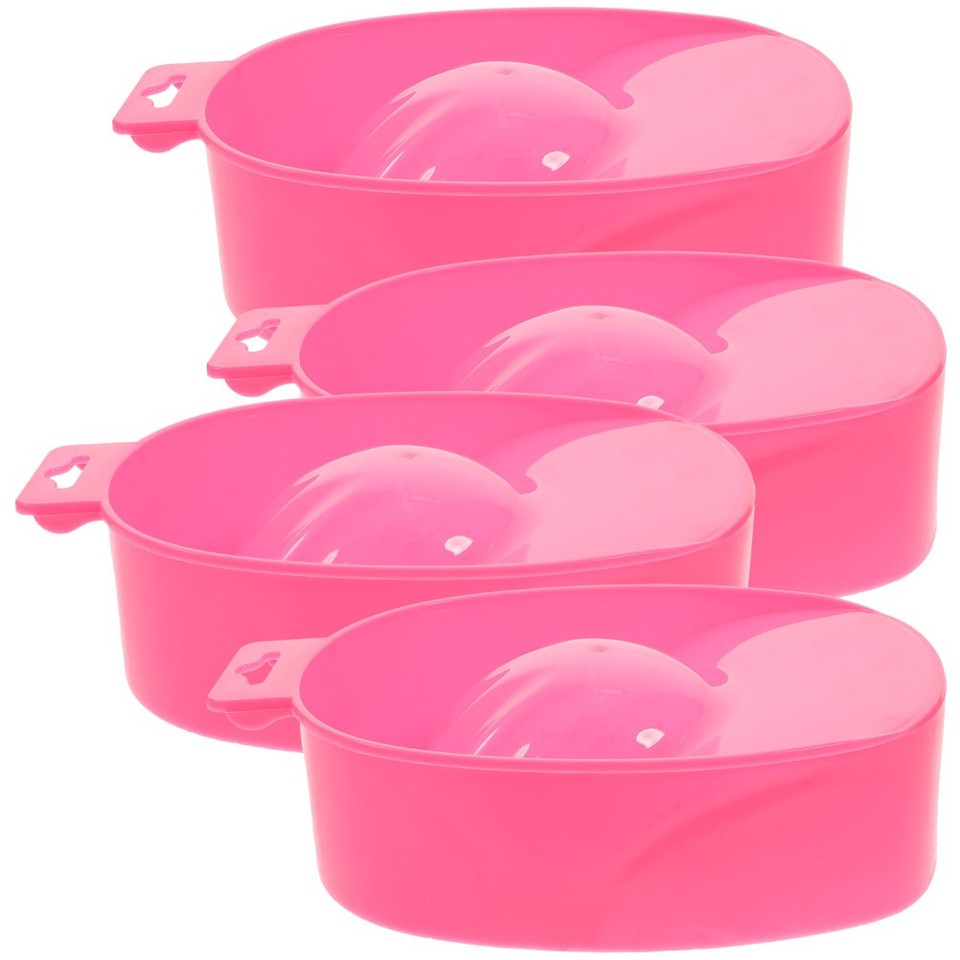 4 Pcs Single-layer Soaking Bowl Nail Removal Bowl Practical Nail Care ...