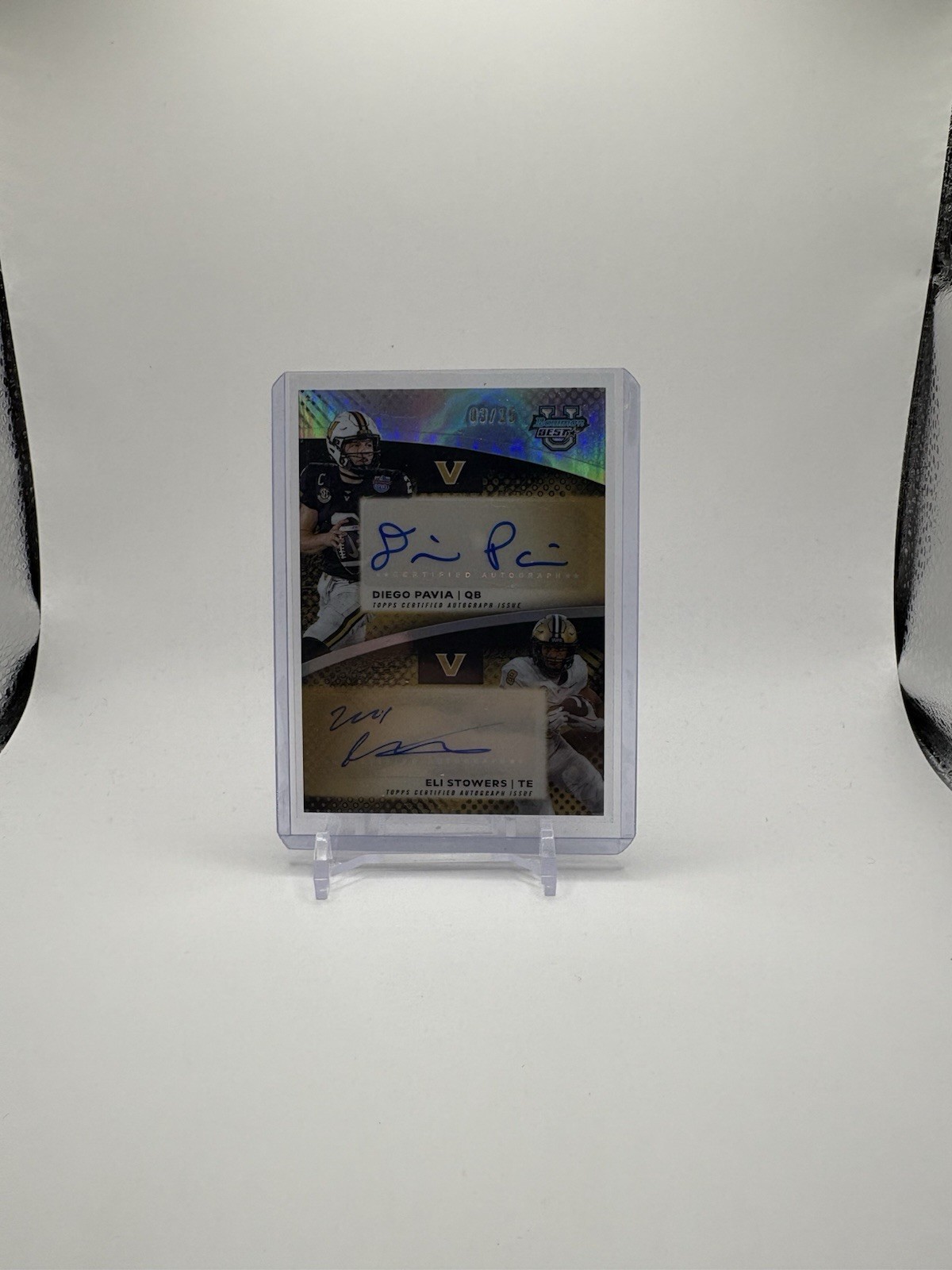 2025 Bowman Chrome U Best Diego Pavia/ Eli Stowers Dual Auto | eBay
