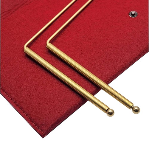 Brass Dowsing Rods - 2Pcs Divining Rods with Bag - Witching Sticks ...