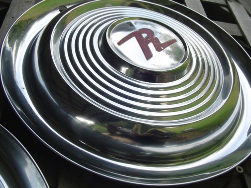 1957 57 NASH RAMBLER 15 IN. HUBCAPS WHEEL COVERS CENTER CAPS ANTIQUE ...