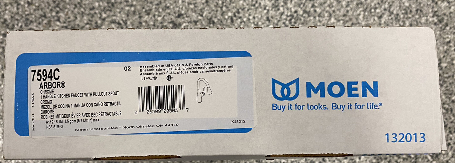 Moen 7594C Arbor Pulldown Kitchen Faucet - Chrome 635409443013| eBay
