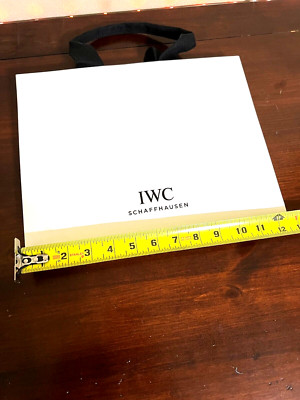IWC SCHAFFHAUSEN Paper Gift / Shopping bag Wide 12.5x3x9" | eBay