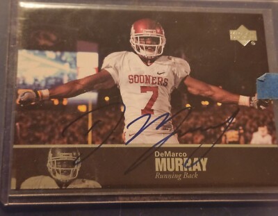2011 UD College Football Legends Autograph #86 Demarco Murray Cowboys ...