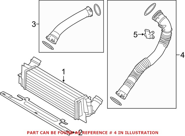 Genuine OEM Turbocharger Intercooler Pipe for BMW 13718603096 for sale ...