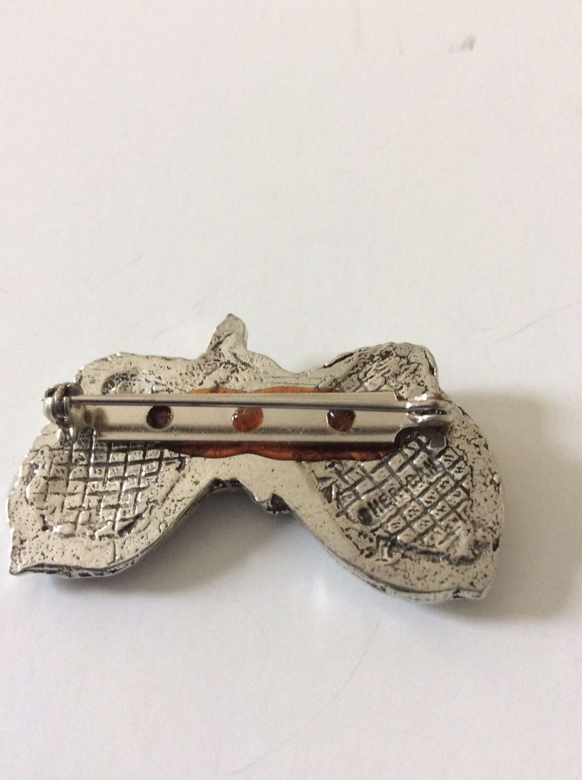 Sheridan Pewter Double Acorn Pin Brooch Autumn Harvest Handcrafted In ...