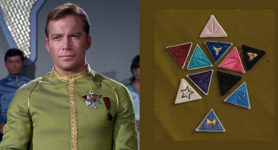 Star Trek TOS Captain Kirk Dress Uniform Awards Cosplay (tunic not ...