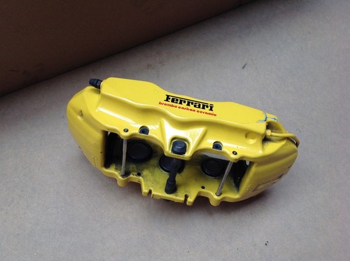 Ferrari 599 GTB, Used OEM RH Front Brake Caliper - CCM - Yellow, 219362 ...