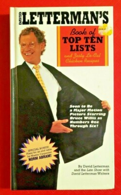David Letterman's Book of Top Ten Lists by David Letterman (1995 ...