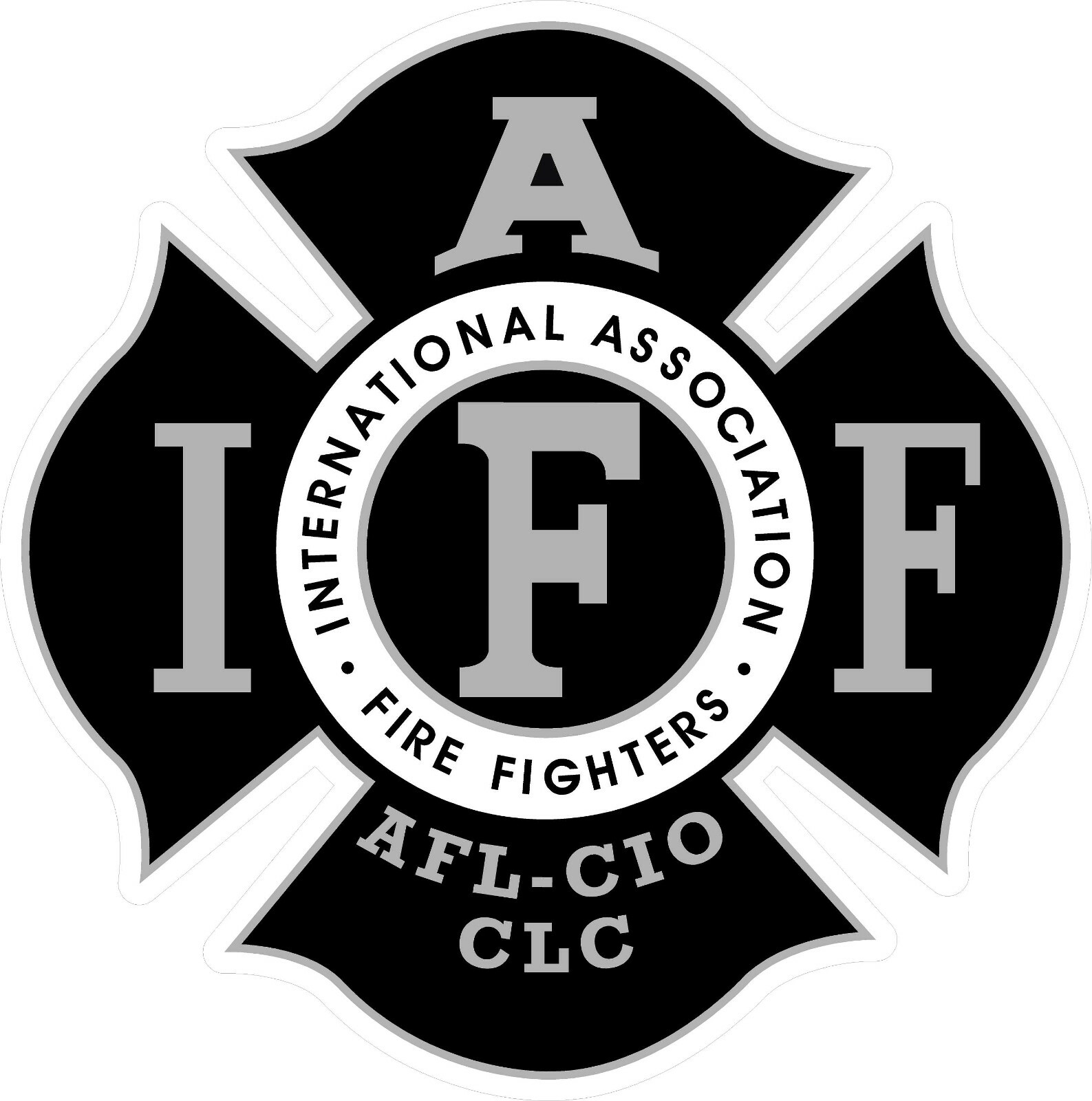 #3810 (2) 2.0" IAFF Firefighter Sticker Decal Helmet Hard Hat Fully ...