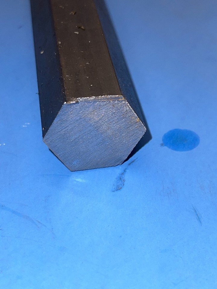 1" x 12"-Long C1018 Steel Hexagonal Bar-- 1.0" Hexagonal 1018 Steel Rod ...