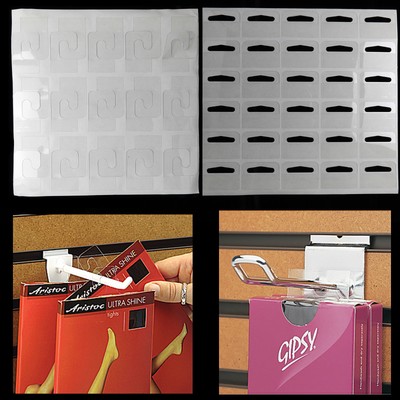 New Strong Clear/ Self Adhesive Hang Tabs Stickers for Euro Hook/Slot ...