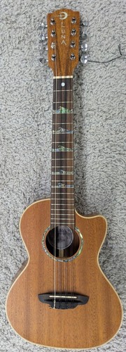Luna Uke HTT 8 High Tide Tenor 8 String Mahogany Acoustic Electric ...