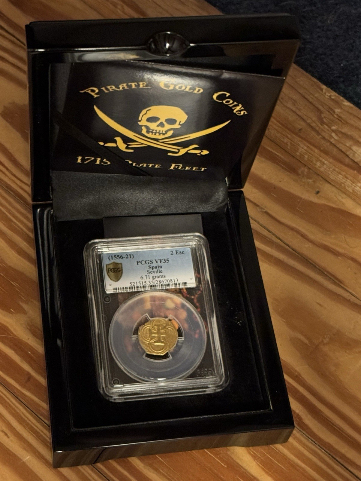 1556-21 2 Escudo Doubloon - Shipwreck Gold Coin - Pirate Gold Coins ...