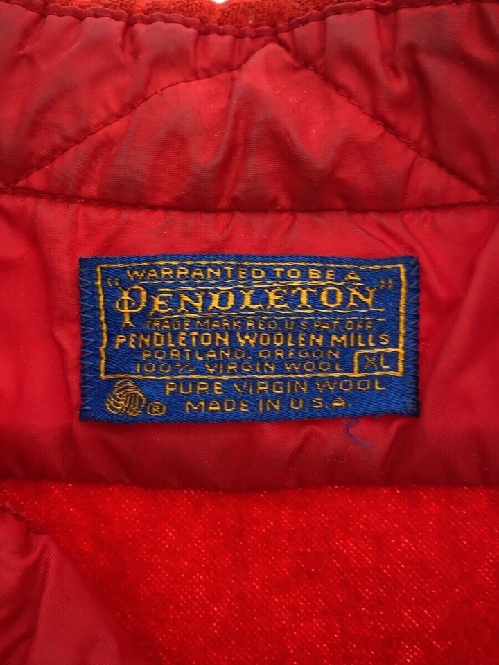 【US Duty Included】PENDLETON 70S Quilted Collar Elbow Patch Long Sleeve ...