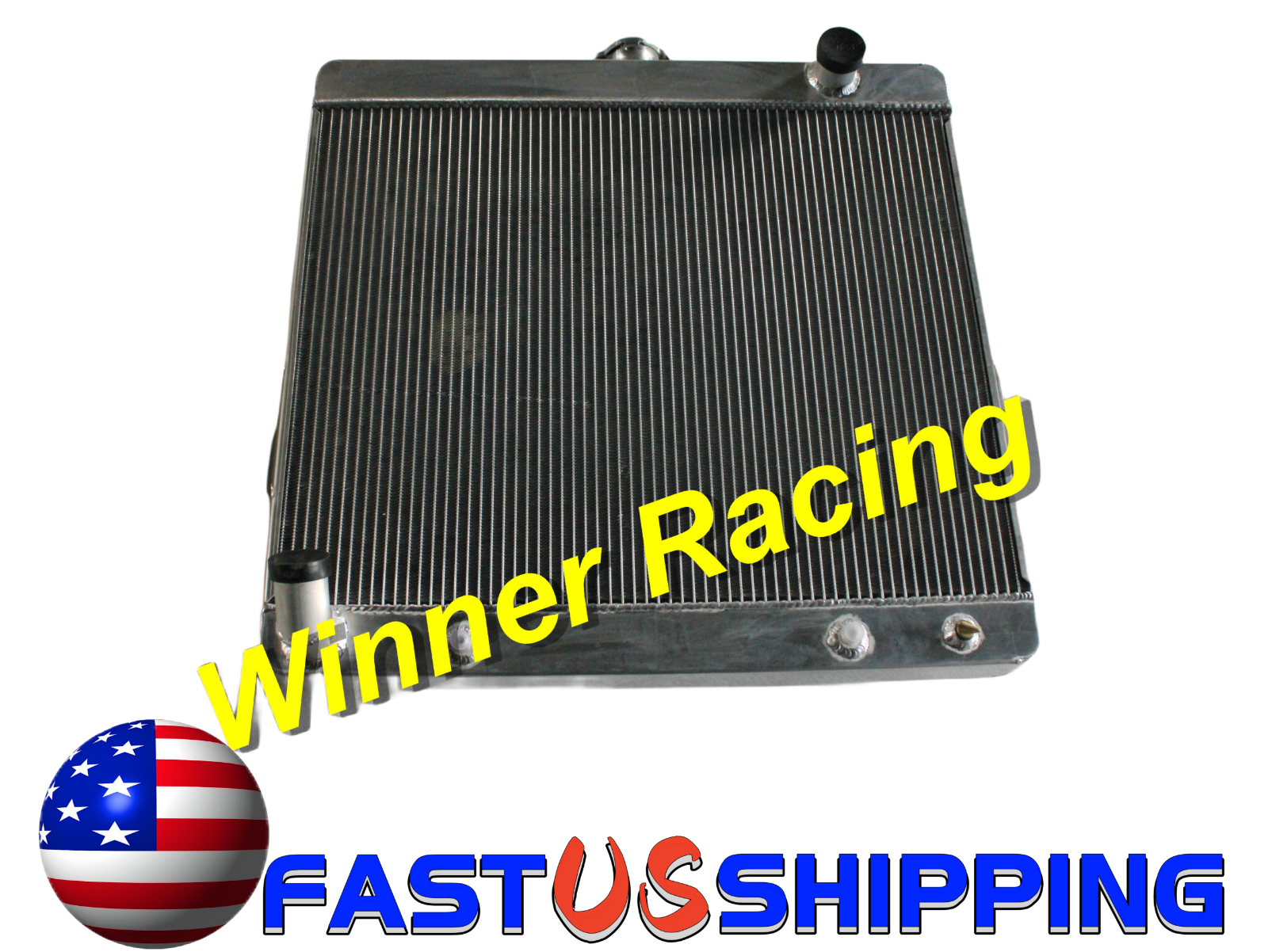 👍Fit Buick Invicta 6.0L/6.6L 364/401 V8 1959-1960 AT Aluminum Radiator ...