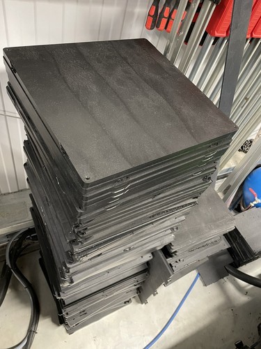 PVC Plastic Sheet Black Engineering 15mm Thick - 300mm X 300mm- SECONDS ...