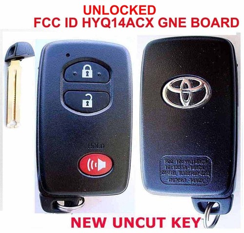 UNLOCK Toyota 4Runner Venza Prius V Smart REMOTE UNCUT Key GNE board ...