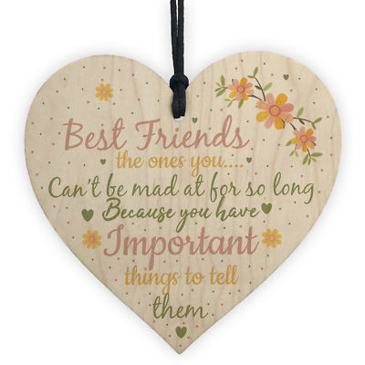 Best Friend Wood Sign FRIENDSHIP GIFT Birthday Christmas Thank You ...