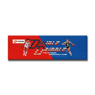 Double Dribble Premium Arcade Marquee Insert Reproduction Header ...