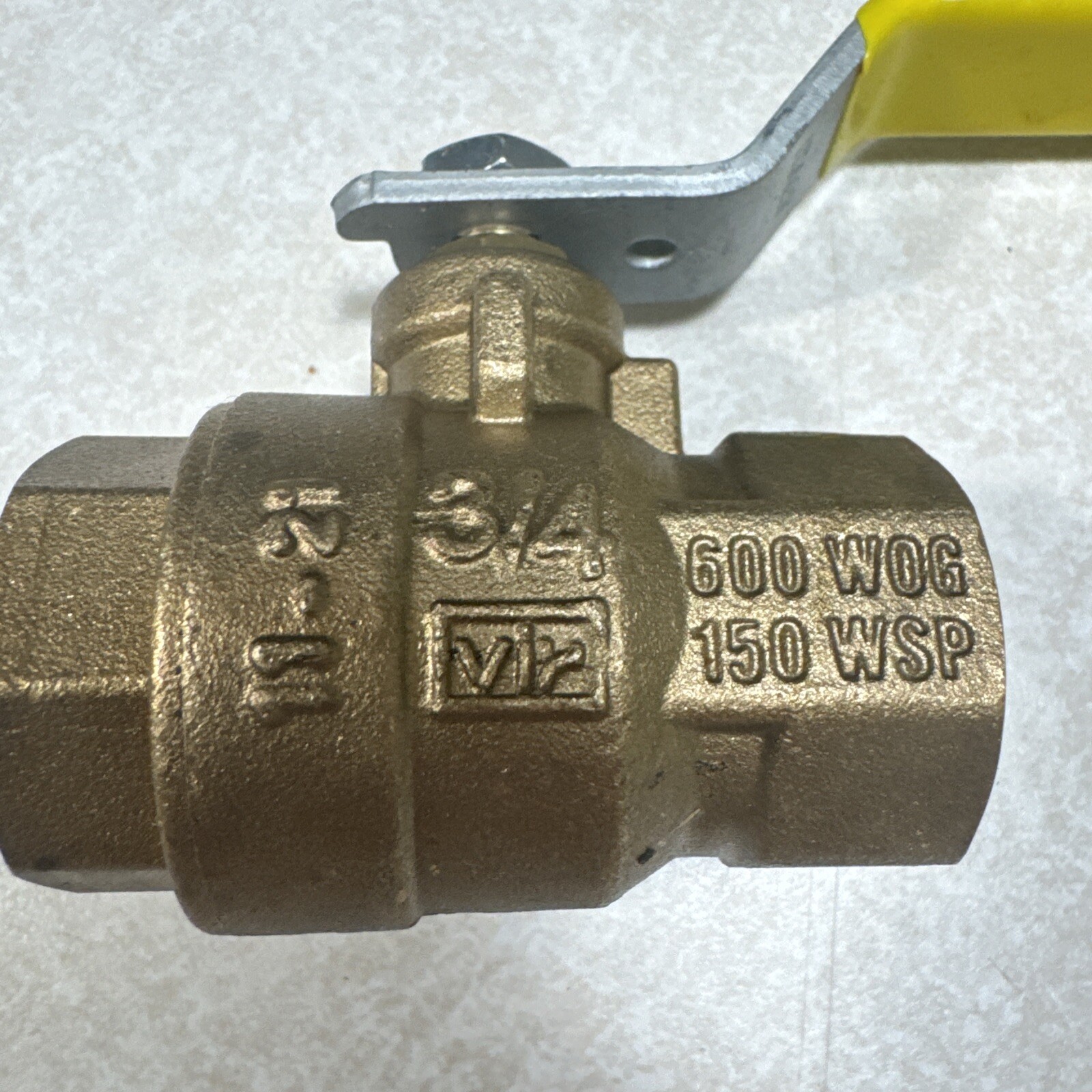 RWV Full Port Ball Valve 600 Psi Max WOG 3/4” In NSF-61 Fig. 5543F Red ...