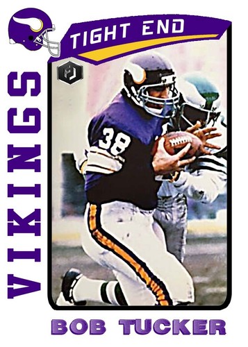 ACEO BOB TUCKER MINNESOTA VIKINGS CUSTOM HAND MADE ART CARD | eBay