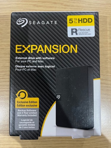 Seagate 5TB HDD Expansion Portable External Hard Drive - 2.5 Inch USB 3 ...