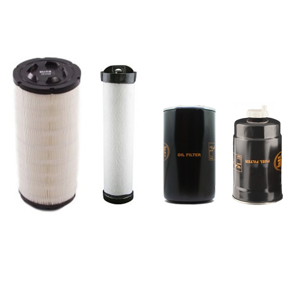 Filter Service Kit Fits JCB 526 526S Telehandler Air Oil Fuel Filters ...