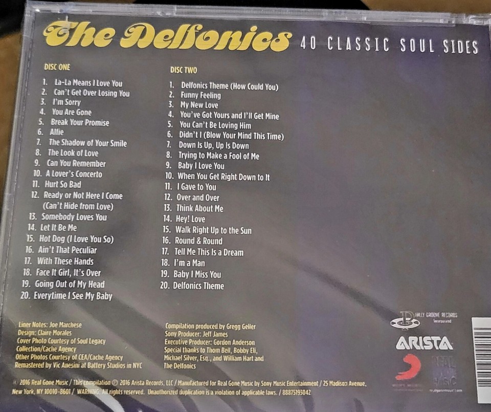 The Delfonics [Arista] by The Delfonics (CD) 40 classics 2 cd set BEST OF | eBay