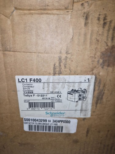 Schneider LC1F400 400AMP Contactor NEW IN BOX Schneider Electric ...