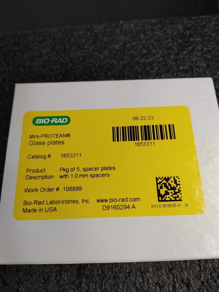 Box of 5 BIO RAD 1653311 Mini PROTEAN Short Plates | eBay