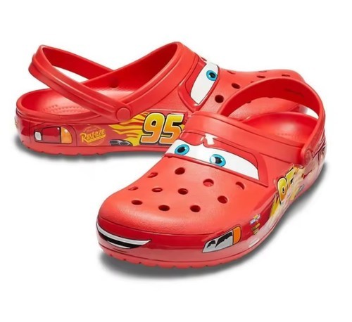 Lightning McQueen Crocs Clogs Kids Unisex Lightning McQueen Light Up ...