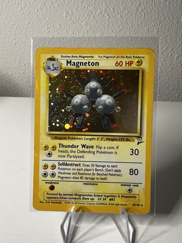 Pokémon TCG Magneton Base Set #9/102 Unlimited Holo Rare | eBay