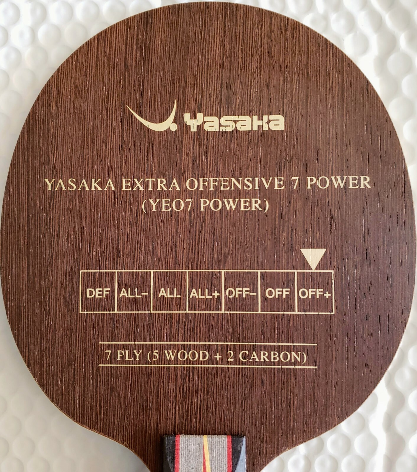 Yasaka Extra Offensive 7 Power Carbon (OFF+) YEO 7 Power Table Tennis ...