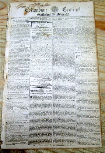 1800 DISPLAY newspaper w BATTLE OF MARENGO Napoleon Bonaparte FRENCH vs ...
