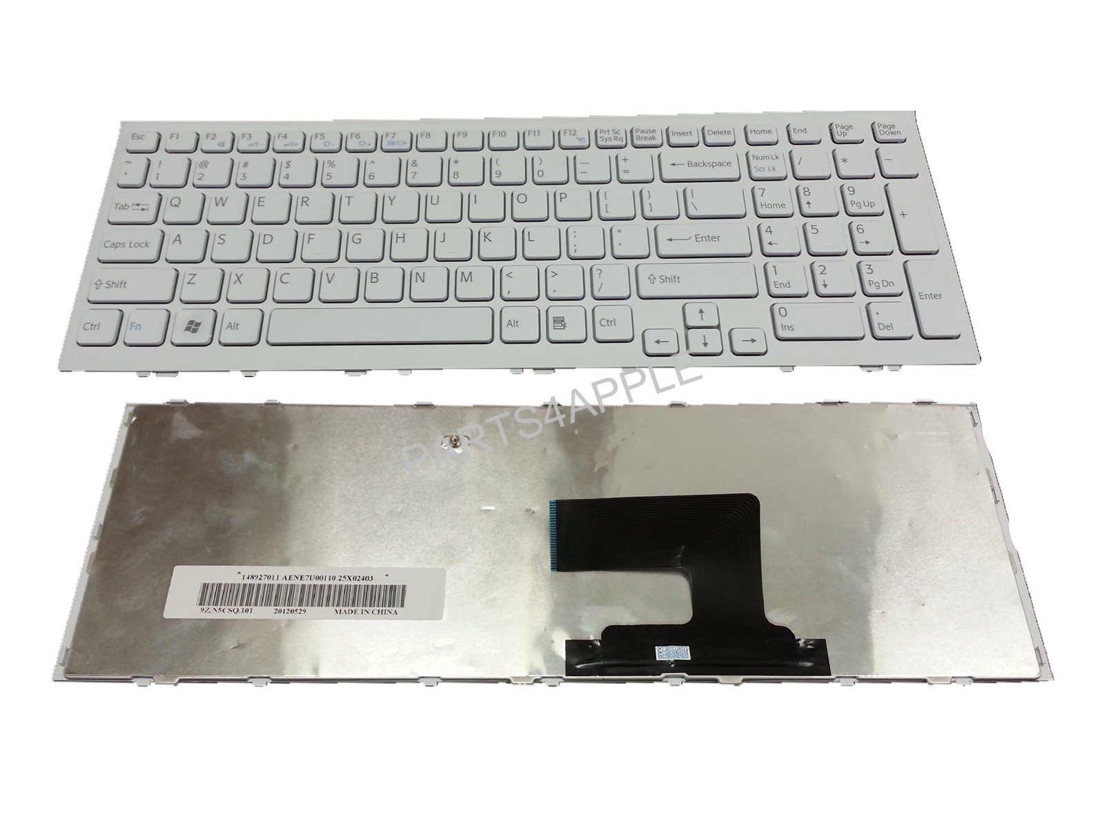 WHITE NEW Sony VAIO PCG-71811L PCG-71811M PCG-71811W US Keyboard ...